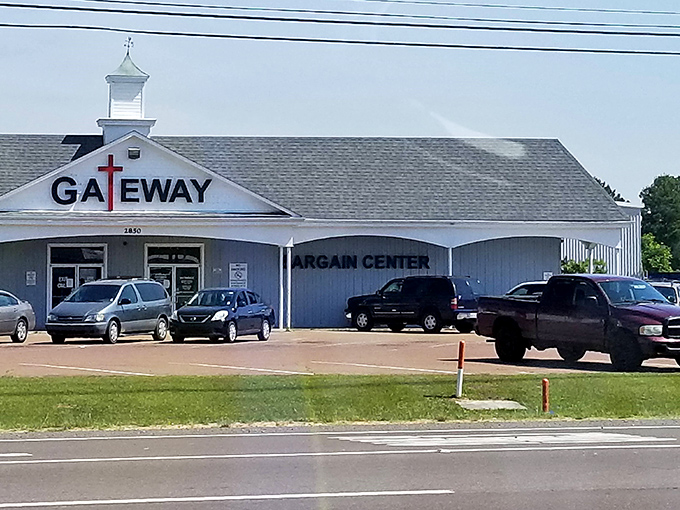 Gateway Bargain Center looks more like a country chapel than a thrift store. Divine deals await the faithful bargain seeker!