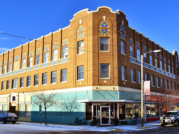 This historic brick building in Glasgow showcases the architectural character that gives Montana's affordable small towns their timeless appeal.