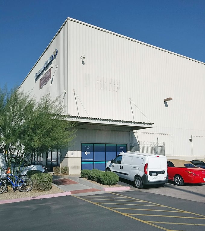 This warehouse holds the secret to paying by the pound for treasures others overlooked. Bin-diving never felt so rewarding!