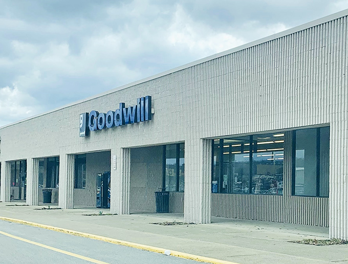 The clean lines and ample windows of Goodwill Hermitage create an inviting atmosphere. Thrift shopping gets the upscale treatment here.