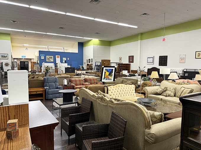Inside this spacious wonderland, furniture finds new families and memories get second chances to shine.
