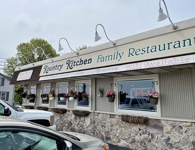 Simple, welcoming, and honest &ndash; Kountry Kitchen's facade tells you everything about the food waiting inside.