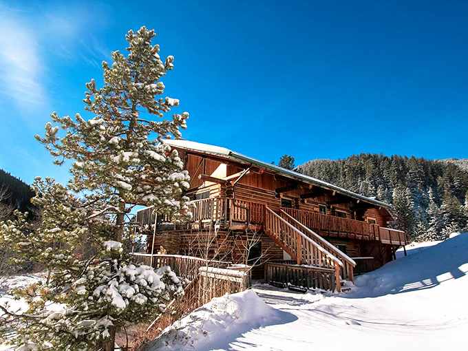 Winter transforms this central Montana gem into a cozy snow globe where every house looks picture-perfect.