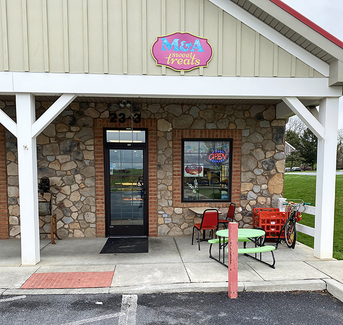 The stone-and-siding exterior might be plain, but inside is a Willy Wonka factory of Amish delights.