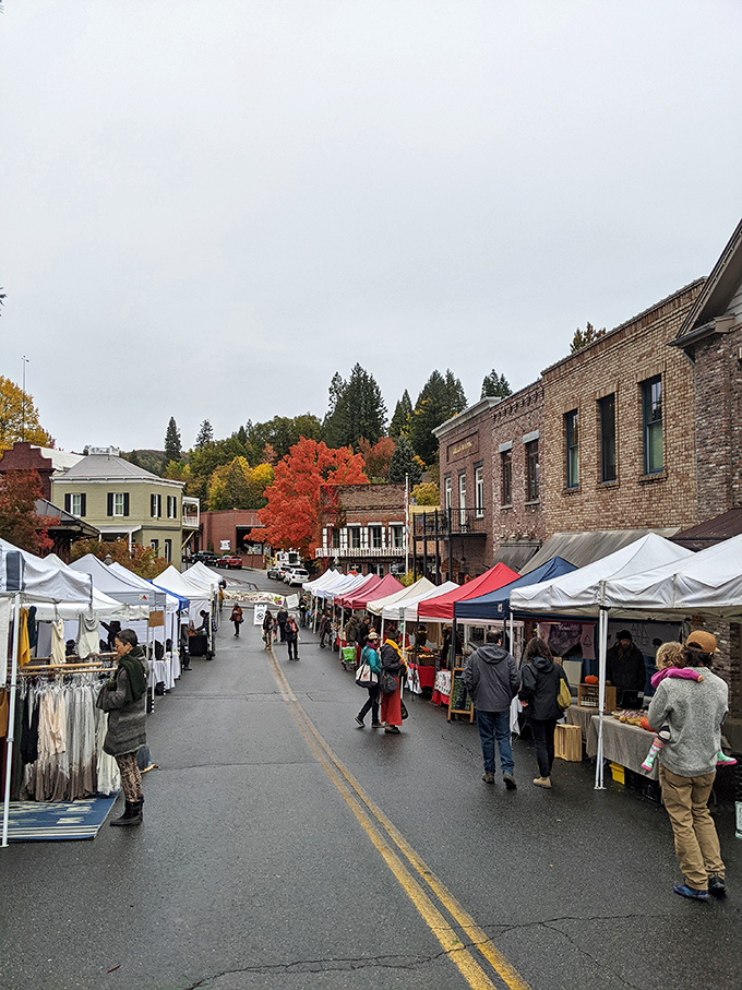 Market day in Nevada City &ndash; where the produce is fresh, the conversations are fresher, and nobody's checking their phone.