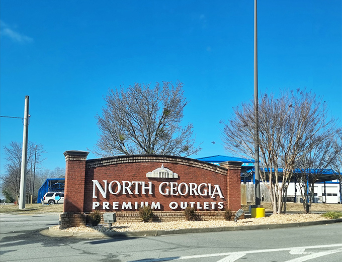 Tanger's signature clock tower stands guard over deals that would make your grandmother proud.