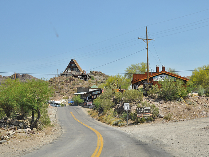 Welcome to Oatman, where the burros have right of way and the Old West never really left town.