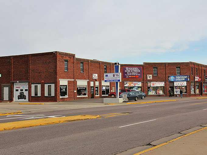 Practical brick storefronts in Portage house the essentials of small-town life, where retirement dollars stretch as far as the wide Wisconsin sky.