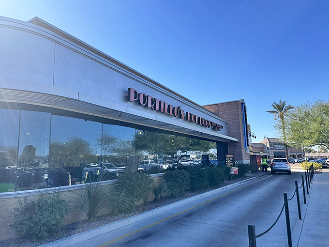 The modern exterior might fool you, but inside awaits the authentic Chicago dog experience you've been craving.