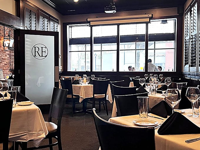 White tablecloths and wine glasses await at Rick Erwin's &ndash; where every meal feels like you've crashed a fancy party.
