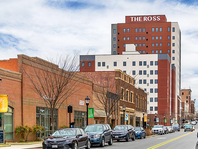 Historic meets modern in downtown Salisbury, where brick buildings and contemporary businesses create the perfect small-city vibe.