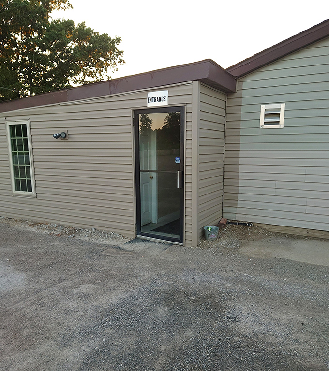 The simple entrance to Sammy K's – where steak legends are born without any fancy fanfare.