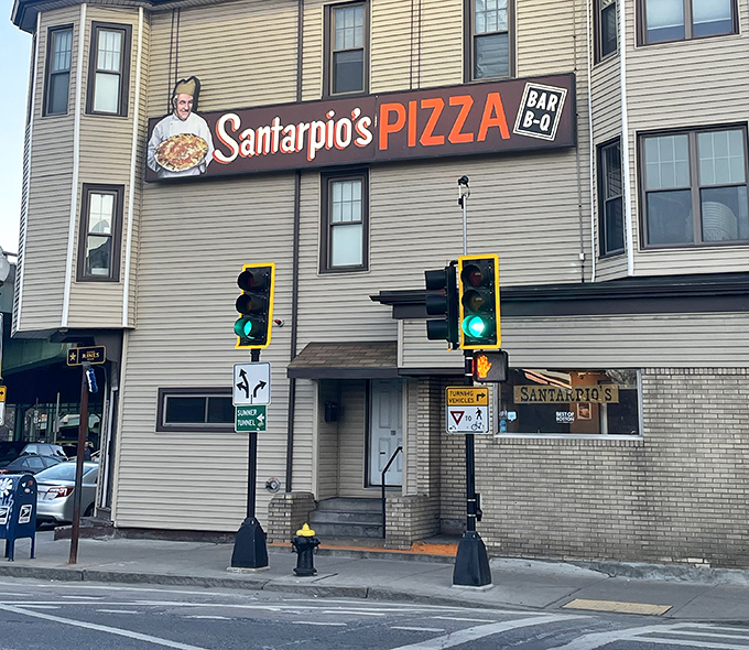 Corner location, traffic lights, and pizza that stops you in your tracks&mdash;Santarpio's has directed Boston's taste buds for generations.