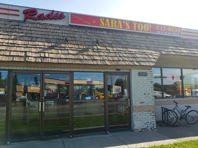 That retro "Radio" sign and "Sara's Too" marquee &ndash; where sandwich traditions are honored and hunger pangs silenced.