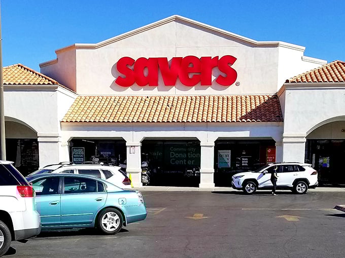 With a parking lot this full, word's clearly out that this place delivers thrift store gold every single day.