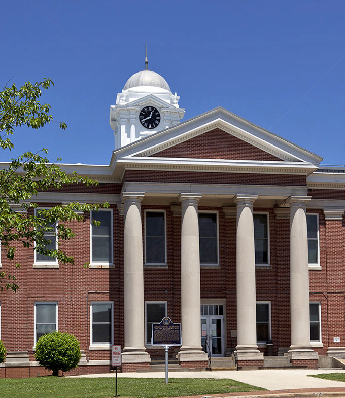 Scottsboro's courthouse stands proud like a Southern gentleman welcoming visitors to stay a while longer.