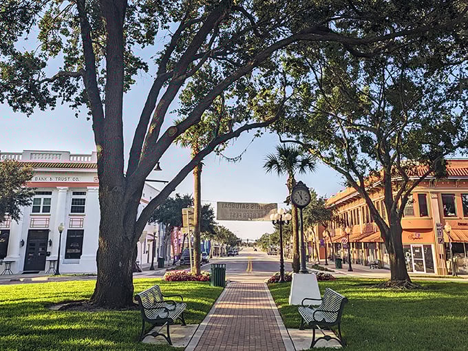 Historic buildings in downtown Sebring house local businesses where time moves a little slower and parking isn't a competitive sport.