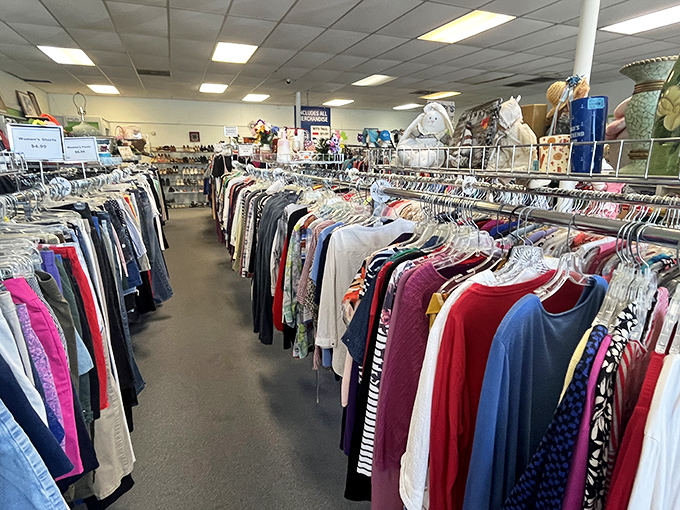 Where thrift meets purpose. Inside these walls, every purchase helps support community programs while filling your home.