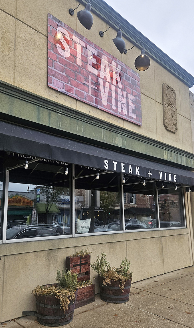 String lights twinkle above the entrance like stars guiding meat lovers home. This isn't just dinner&mdash;it's a destination.