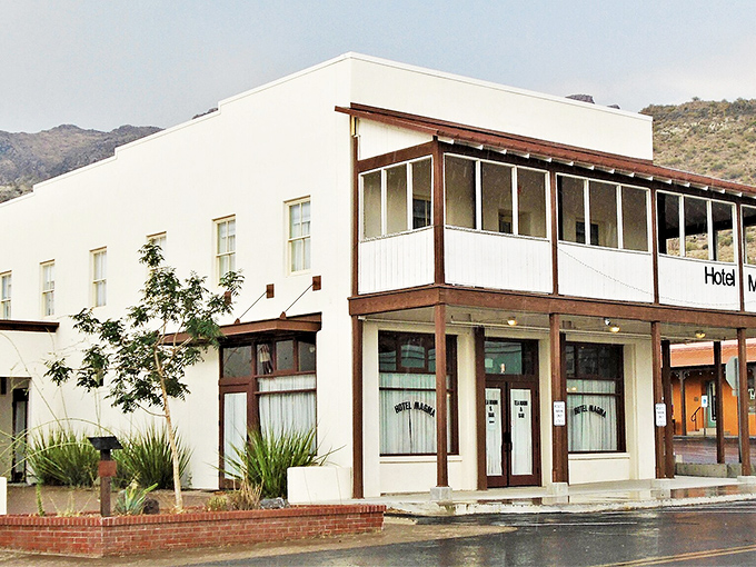 Hotel Marble stands as a dignified sentinel against the rugged mountain backdrop. Where Wild West hospitality meets modern-day affordability!