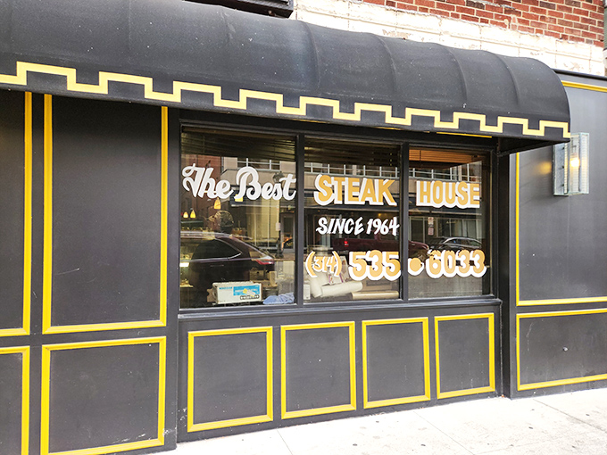 Since 1964, this window has been teasing passersby with the aroma of perfectly seared beef. No Instagram filter needed.