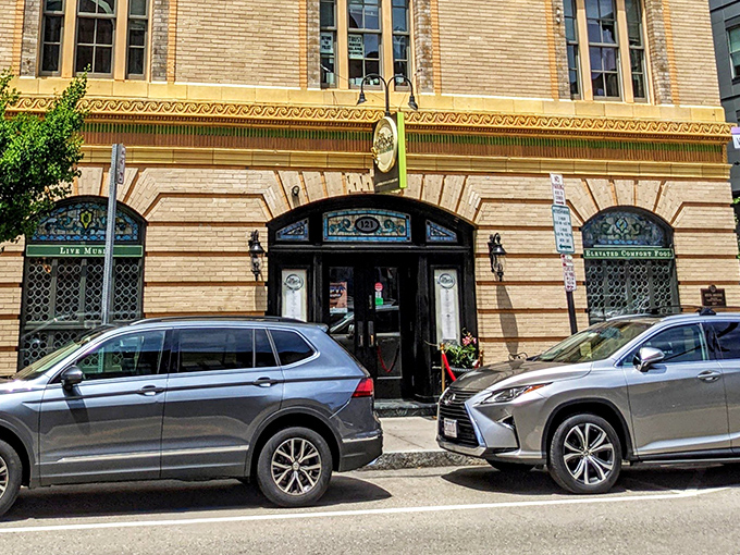 Historic yellow brick and classic architecture &ndash; The George offers a steak experience as timeless as Providence itself.