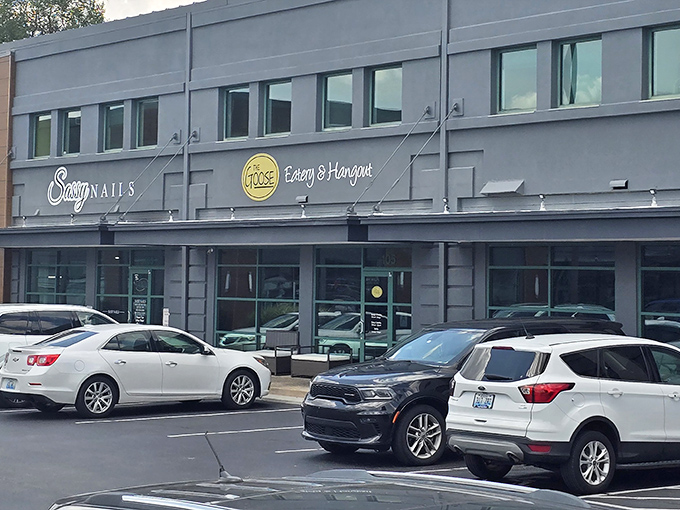 The Goose's modern exterior promises contemporary comfort in Lyndon &ndash; breakfast worth setting your alarm for.