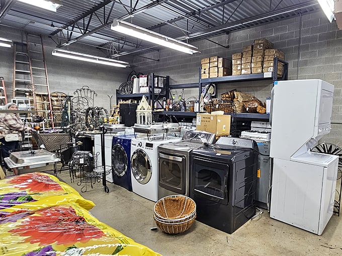 Behind these doors lies a treasure trove of appliances and household goods. Your $25 is about to become a magic wand.