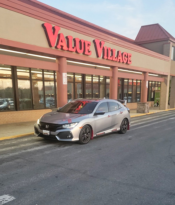 Twilight shopping at Value Village&mdash;where the hunt for bargains continues even as the day winds down.