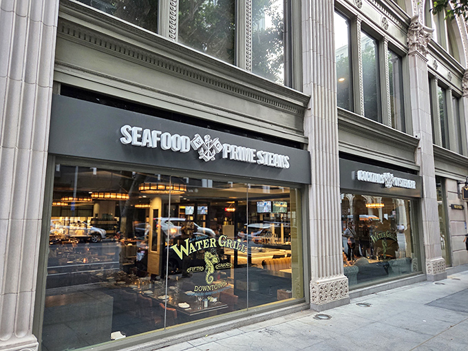 Behind those grand columns and sophisticated signage, Water Grill serves up chowder that would make a New Englander weep with joy.