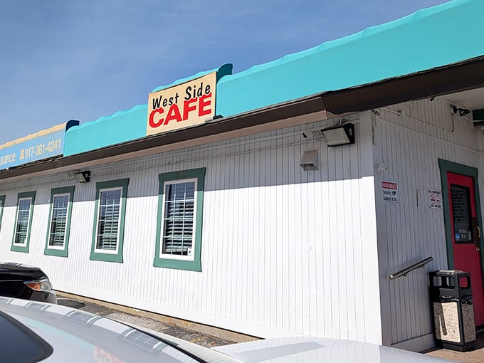 The humble white exterior of West Side Cafe hides Fort Worth's worst-kept secret&mdash;some of the best diner food in Texas lives here.
