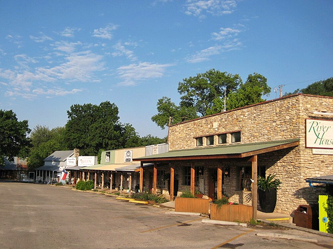 The River House and neighboring shops offer that perfect small-town browsing experience your grandmother would have adored.