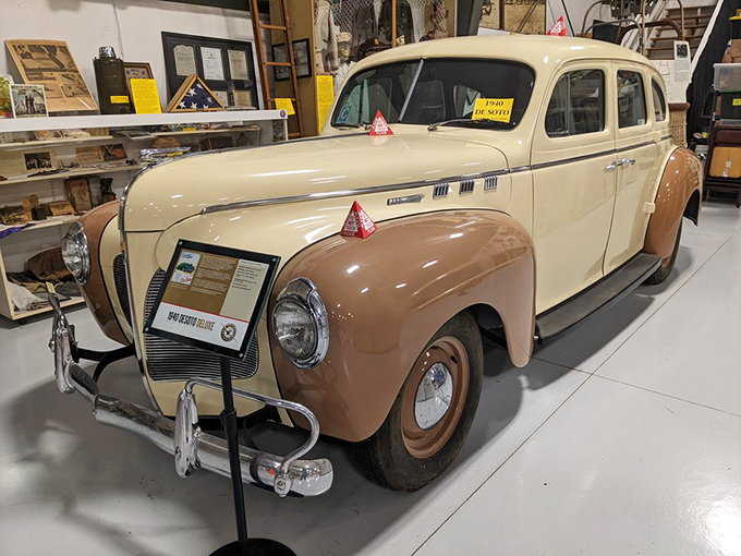 This cream-and-brown 1940 DeSoto Deluxe isn't just a car&mdash;it's a time machine on whitewalls. The kind of ride your grandparents would've used for their first date.