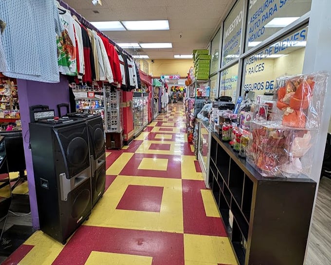 Navigating these aisles is like exploring a miniature city, where each turn reveals a new neighborhood of merchandise waiting to be discovered.