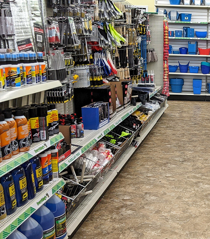 DIY delight for the budget-conscious handyman. Like a hardware store that's been hit with a shrink ray&mdash;and price reduction ray&mdash;simultaneously.