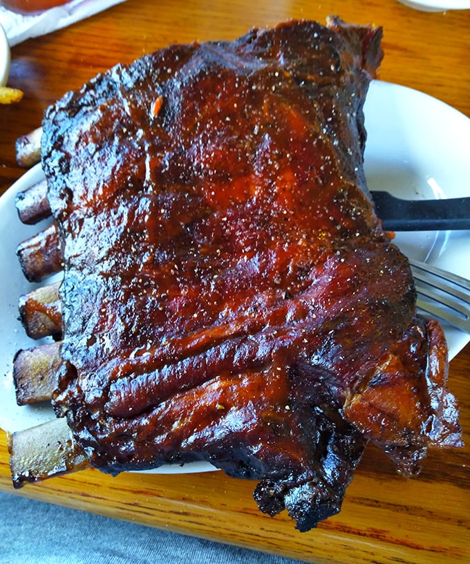 Behold the holy grail of barbecue&mdash;ribs with that perfect mahogany bark, glistening with sauce and practically begging to be devoured.