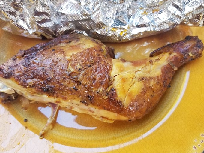 This chicken isn't just smoked, it's transformed—the skin crackling with flavor while the meat beneath remains impossibly juicy. Poultry perfection exists.