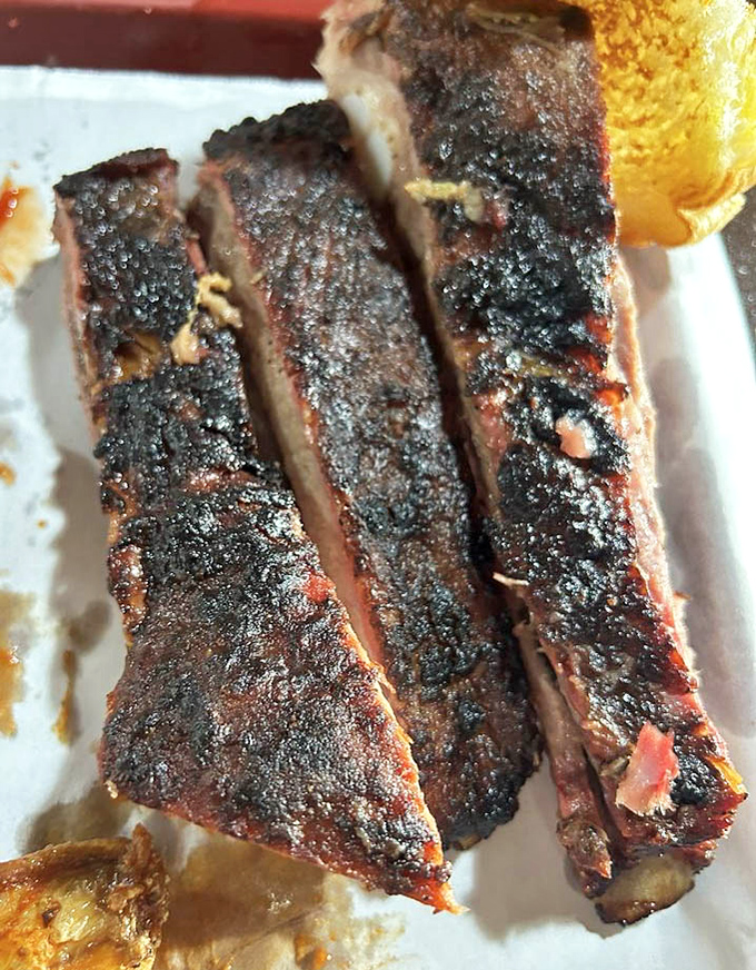 Behold the kind of ribs that make you understand why cartoons characters' eyes pop out when they see food.