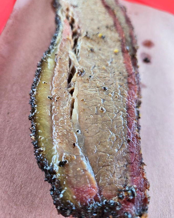 Behold the holy grail of Texas barbecue&mdash;brisket with a perfect bark, pink smoke ring, and fat rendered to buttery perfection.