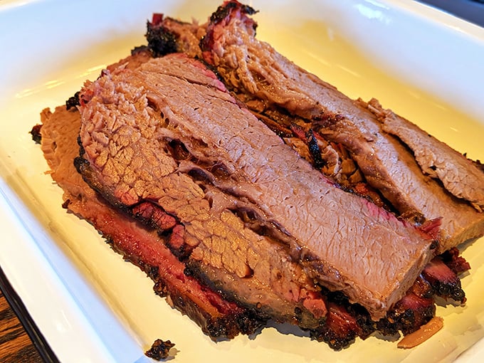 Behold the brisket&mdash;tender slices sporting that coveted pink smoke ring and a bark so perfect it deserves its own hall of fame induction ceremony.