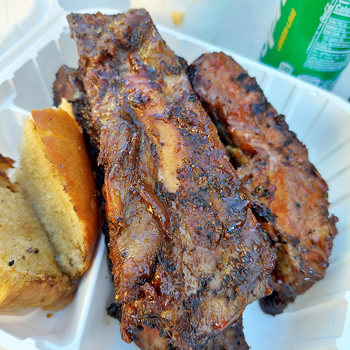 These beef ribs aren't just cooked&mdash;they're transformed. The bark so perfect, you'd think it was sculpted by a BBQ Michelangelo with smoke as his medium.