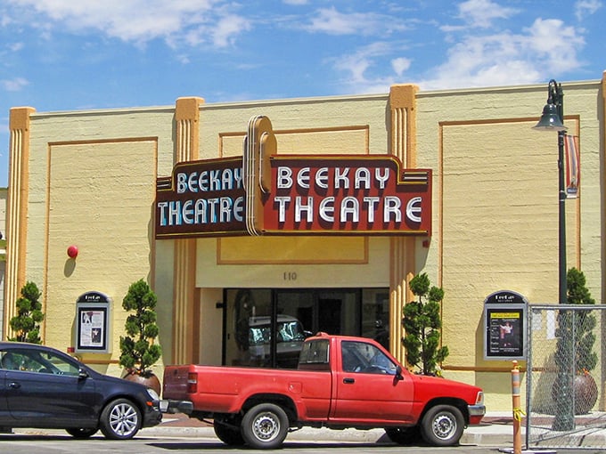 The Beekay Theatre's Art Deco facade transports you to Hollywood's golden age, minus the traffic and attitude. 