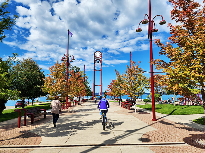 Waterfront pathways beckon cyclists and pedestrians alike, offering the kind of lake views that make you forget you were supposed to be counting steps.
