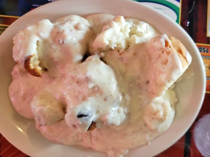 Biscuits swimming in creamy gravy&mdash;a breakfast so comforting it should come with a pillow for the inevitable food nap afterward.