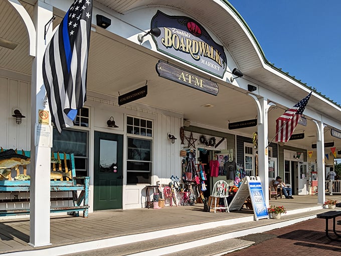 The Boardwalk Market offers that perfect blend of local treasures and patriotic spirit&mdash;where shopping feels like a Norman Rockwell painting come to life.