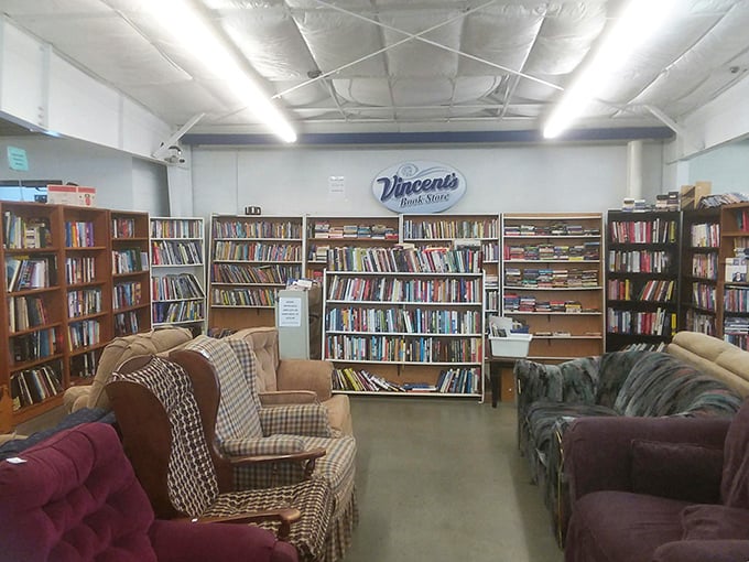 The book nook offers literary treasures and comfortable seating&mdash;a perfect spot to preview your next great read before taking it home.