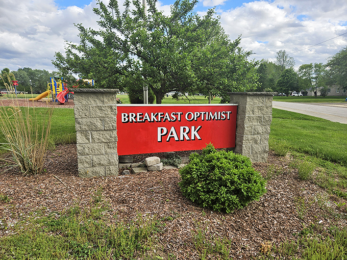 Breakfast Optimist Park &ndash; where the name alone makes you wonder if the soccer balls are served with a side of pancakes.