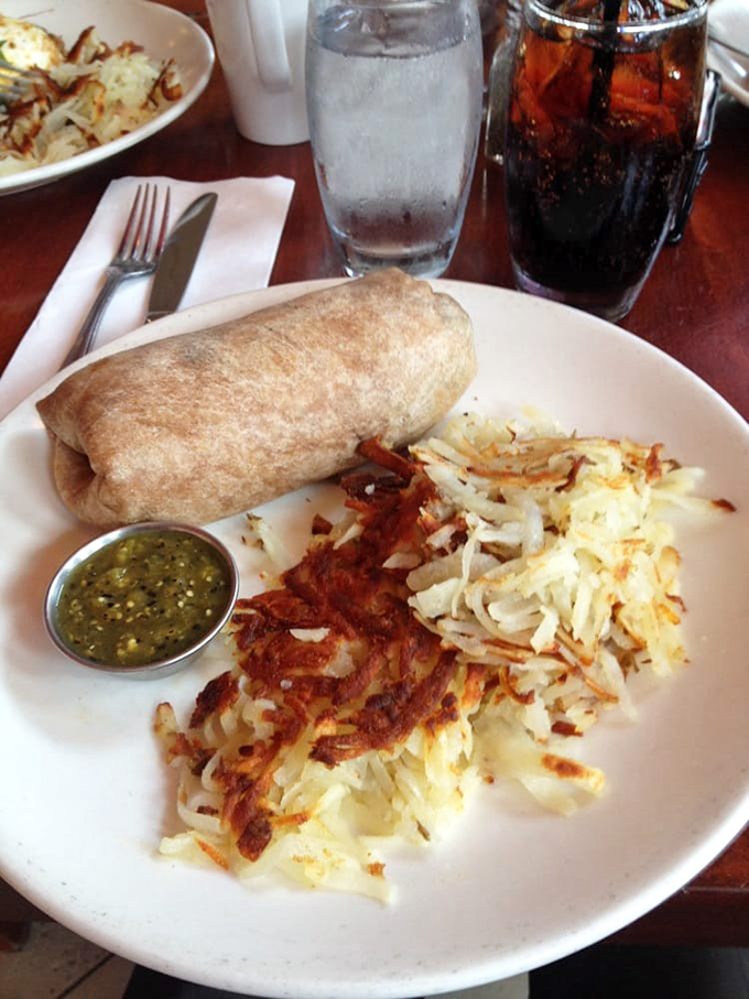 This breakfast burrito isn't just a meal&mdash;it's a hand-held festival of flavors with crispy potatoes playing the headlining act.