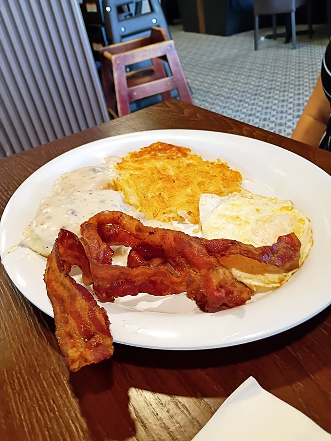 Golden hash browns, perfectly crispy bacon, and eggs that know their place&mdash;this is the breakfast that launches a thousand perfect days.