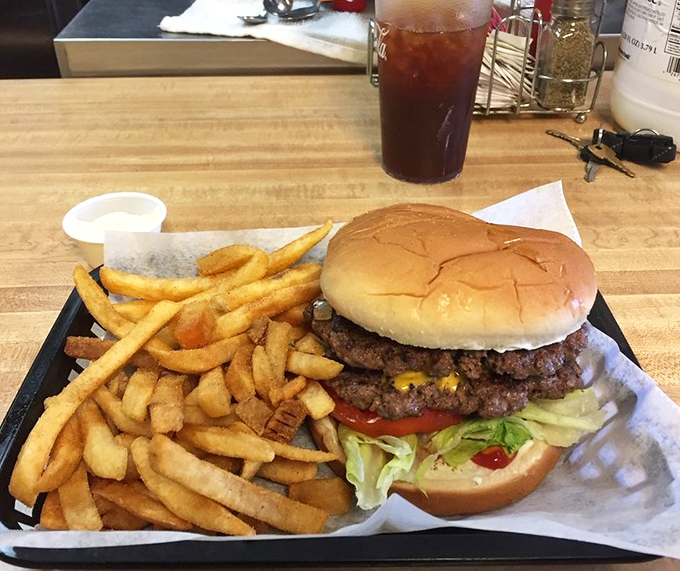 This isn't just a burger &ndash; it's a masterclass in simplicity. Golden fries, perfectly seared patty, fresh toppings, and not a hint of pretension.
